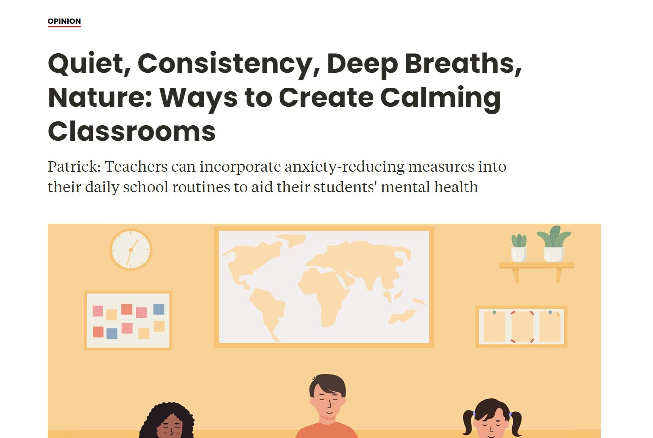 The 74: Ways to Create Calming Classrooms - Communities In Schools of ...